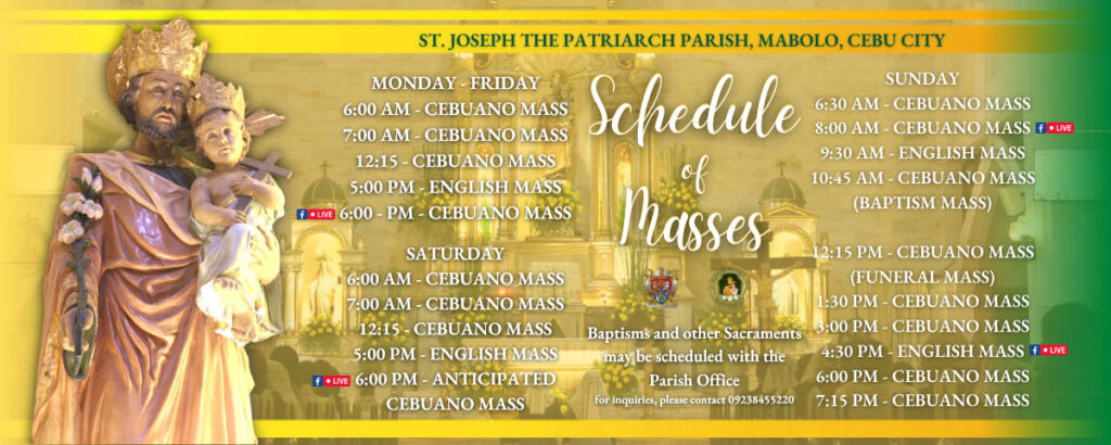 St. Joseph the Patriarch Parish Mabolo Mass Schedule - Philippine Churches